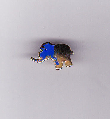 REPUBLICAN ELEPHANT PIN WITH STATE OF ALASKA IN BLUE ON IT TIE TACK PIN ...