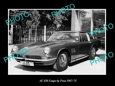OLD LARGE HISTORIC PHOTO OF 1967 AC 428 FASTBACK CAR LAUNCH PRESS PHOTO ...
