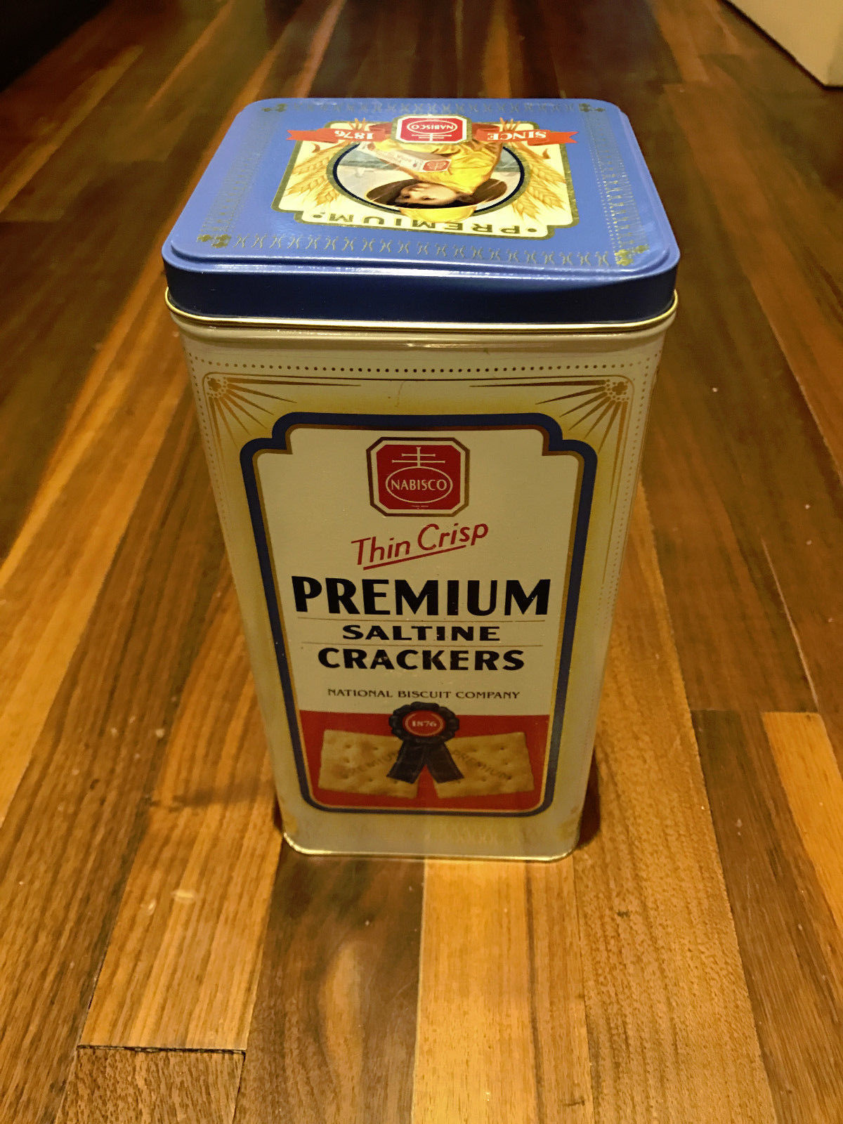 NEW MINT1993 VINTAGE NABISCO SALTINE PREMIUM CRACKERS TIN CAN ...