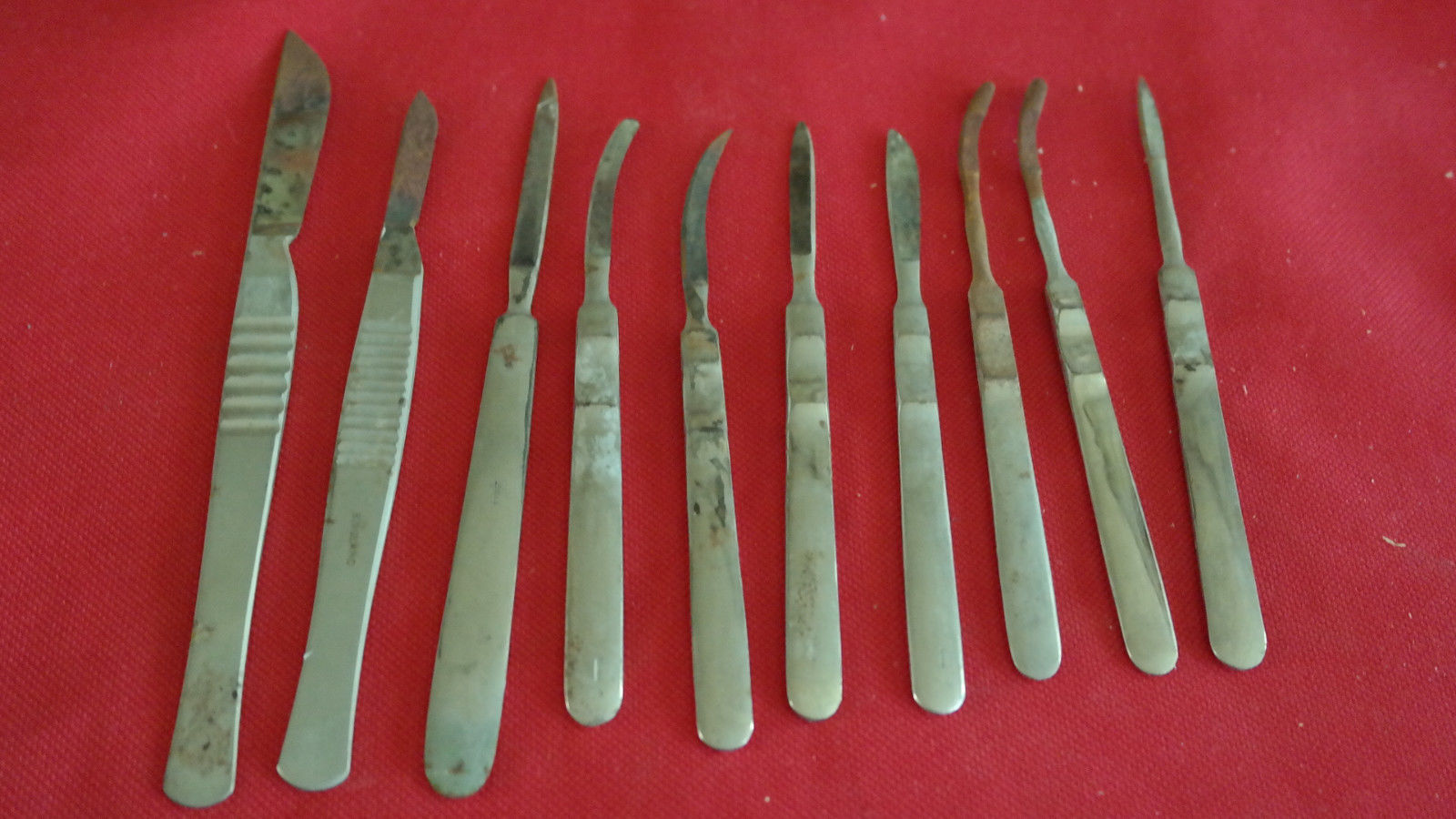 10 Antique Surgical KNIVES Instruments From Museum Collection 10 Antique Surgical KNIVES Instruments From Museum Collection