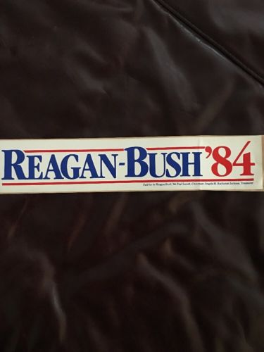 NEVER USED 1984 President Ronald Reagan Bumper Sticker Vintage Reagan ...