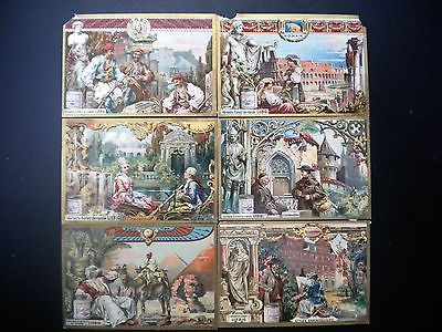 SET OF 6 LIEBIG TRADE CARDS FEATURING ARCHITECTURE STYLES, 1880''S-1920 ...
