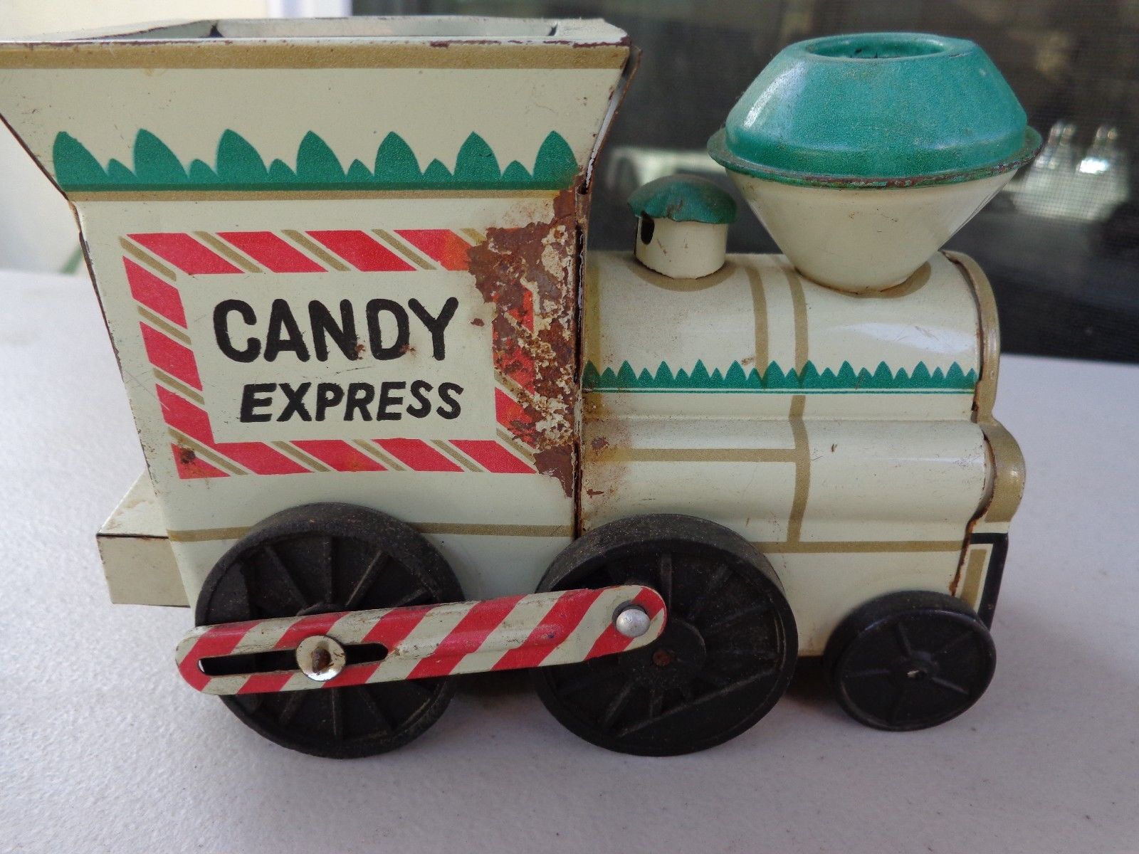 Vintage Metal Tin Toy Train CANDY EXPRESS Made in Japan -- Antique ...