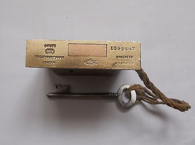 ANTIQUE CHUBB SAFE LOCK & KEY LONDON -- Antique Price Guide Details Page