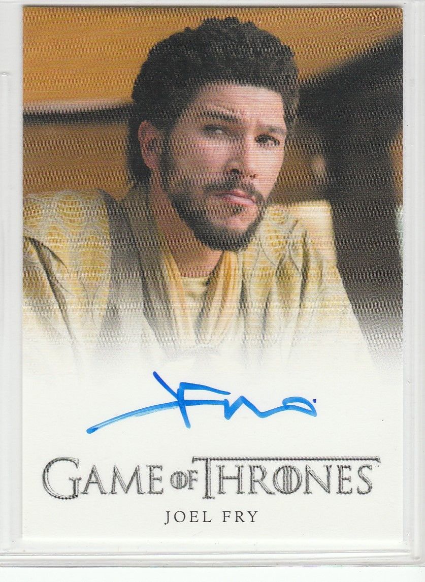GAME OF THRONES SEASON 6 AUTOGRAPH Joel Fry as Hizdahr zo Loraq (Full ...