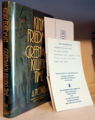 Friedman Kinky * Greenwich Killing Time * 1st Book - Review Copy -- Antique Price Guide Details Page