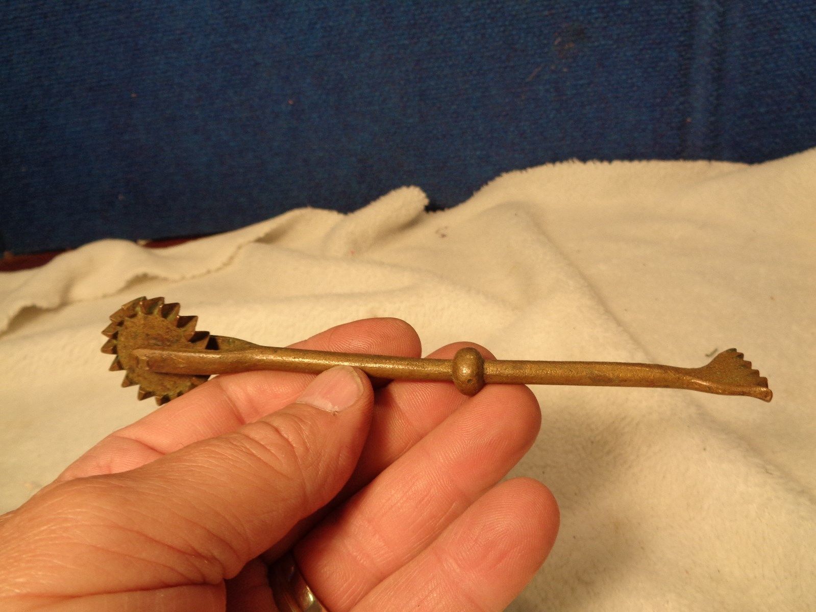 Antique Primitive Kitchen Brass Pie Crust Crimper Pastry Decorating ...