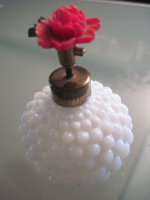 Vintage I.W. RICE Irice Hobnail Milk Glass Perfume Atomizer Bottle with ... Vintage I.W. RICE Irice Hobnail Milk Glass Perfume Atomizer Bottle with ...