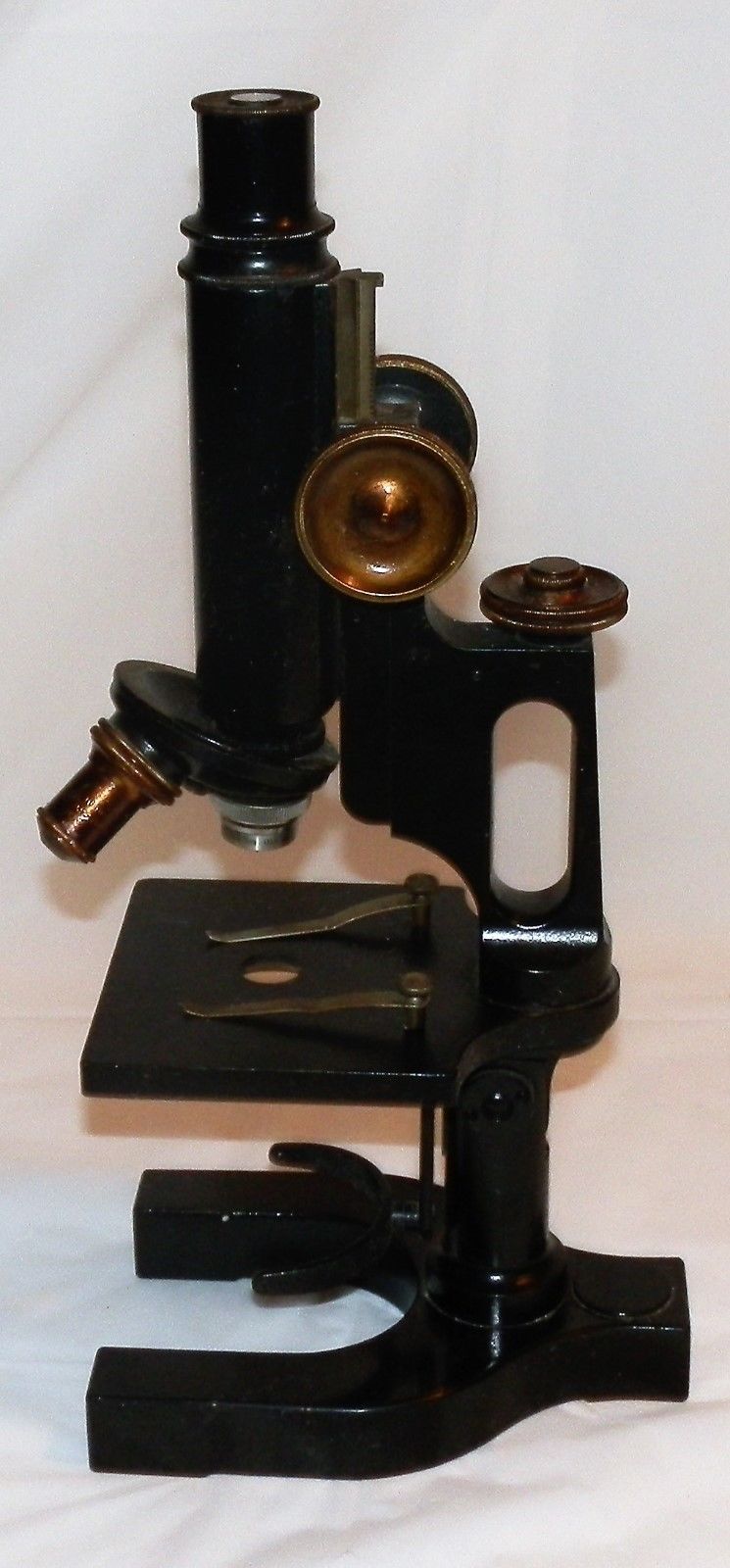 Antique Bausch And Lomb Optical Co Microscope Early 1900s Antique