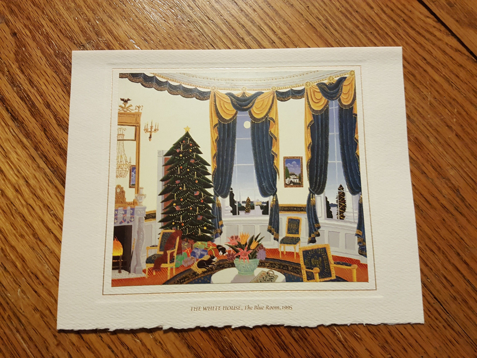 Original President Bill Clinton White House Christmas Cards 1995 ...