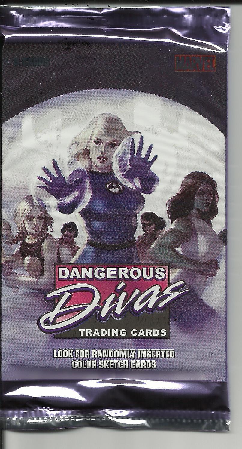 Dangerous Divas marvel , trading cards pack -- Antique Price Guide Details Page