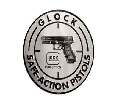 Glock Factory OEM Safe Action 12'' Diameter Circular Aluminum Sign ...