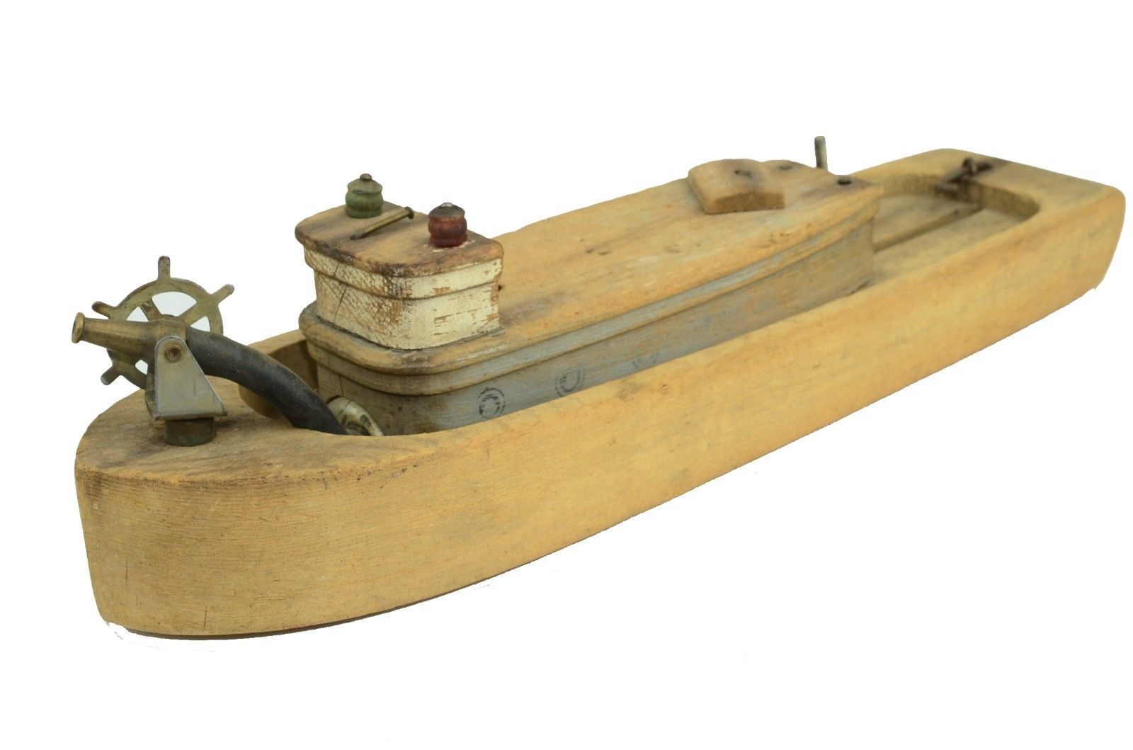 Wood Toy Fire Ship Antique Folk Art,Handmade Toy, Primitive Decor, Folk ...