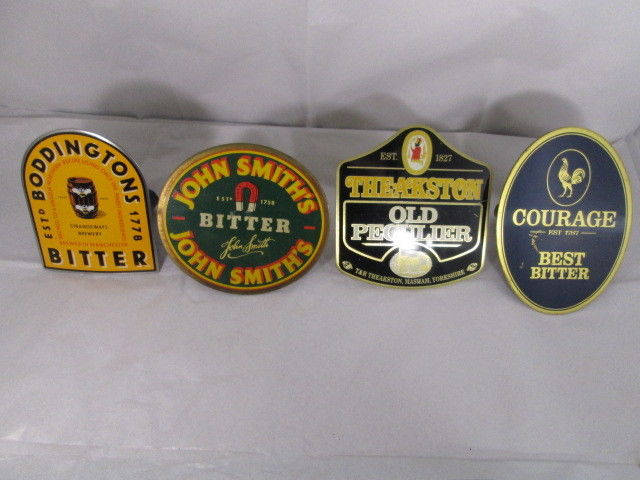 Vintage English Pub Keg Handle Badges (4) Excellent -- Antique Price ... Vintage English Pub Keg Handle Badges (4) Excellent -- Antique Price ...