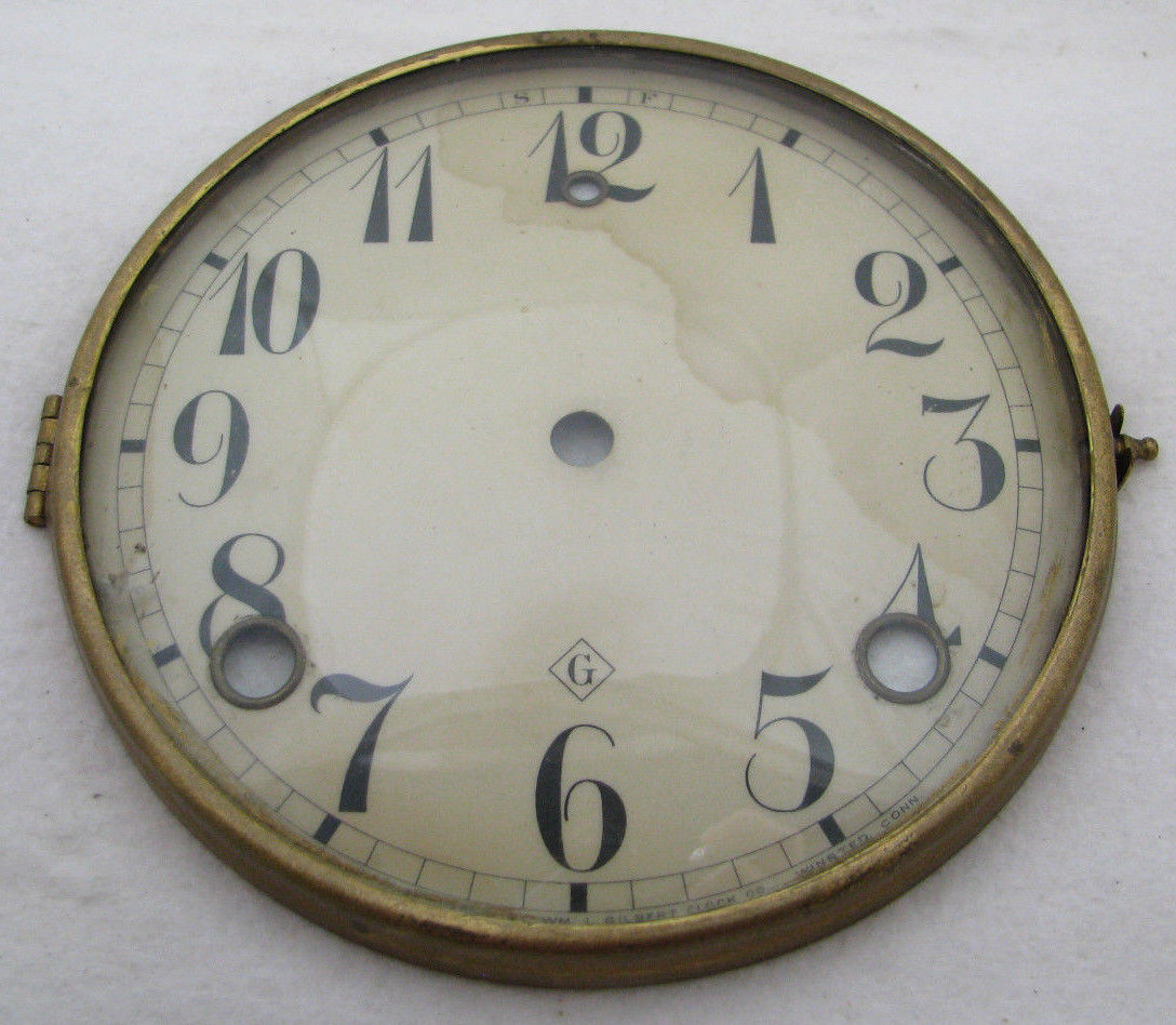 ANTIQUE GILBERT MANTEL CLOCK DIAL BEZEL PARTS REPAIR -- Antique Price ...