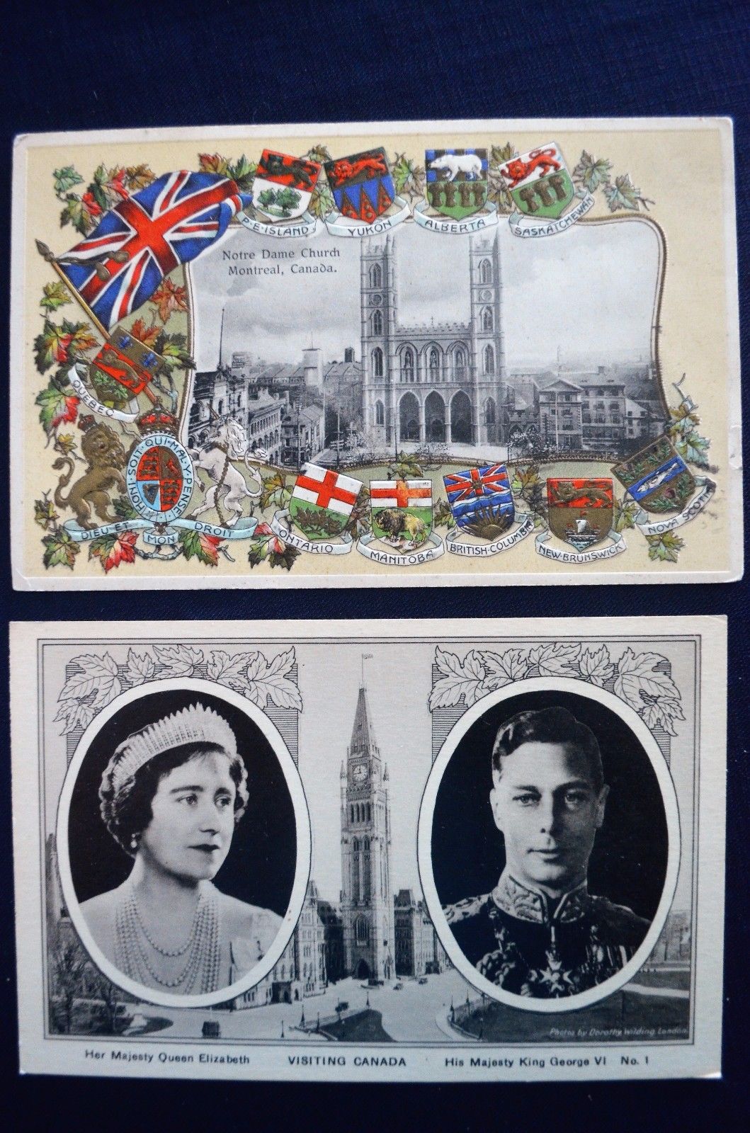 Visiting Canada Queen Elizabeth & King George VI Postcards.+Grace Kelly ...