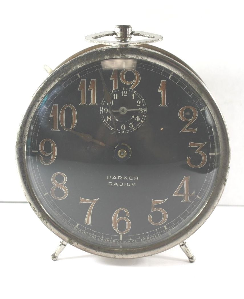 ANTIQUE PARKER WIND UP ALARM CLOCK. EARLY 1900''S. C-28 -- Antique ...