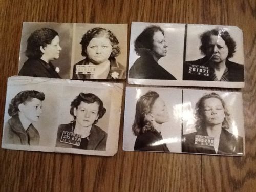 Vintage New York City Police Dept Women Mug Shots 1938 1953 Antique Price Guide Details Page