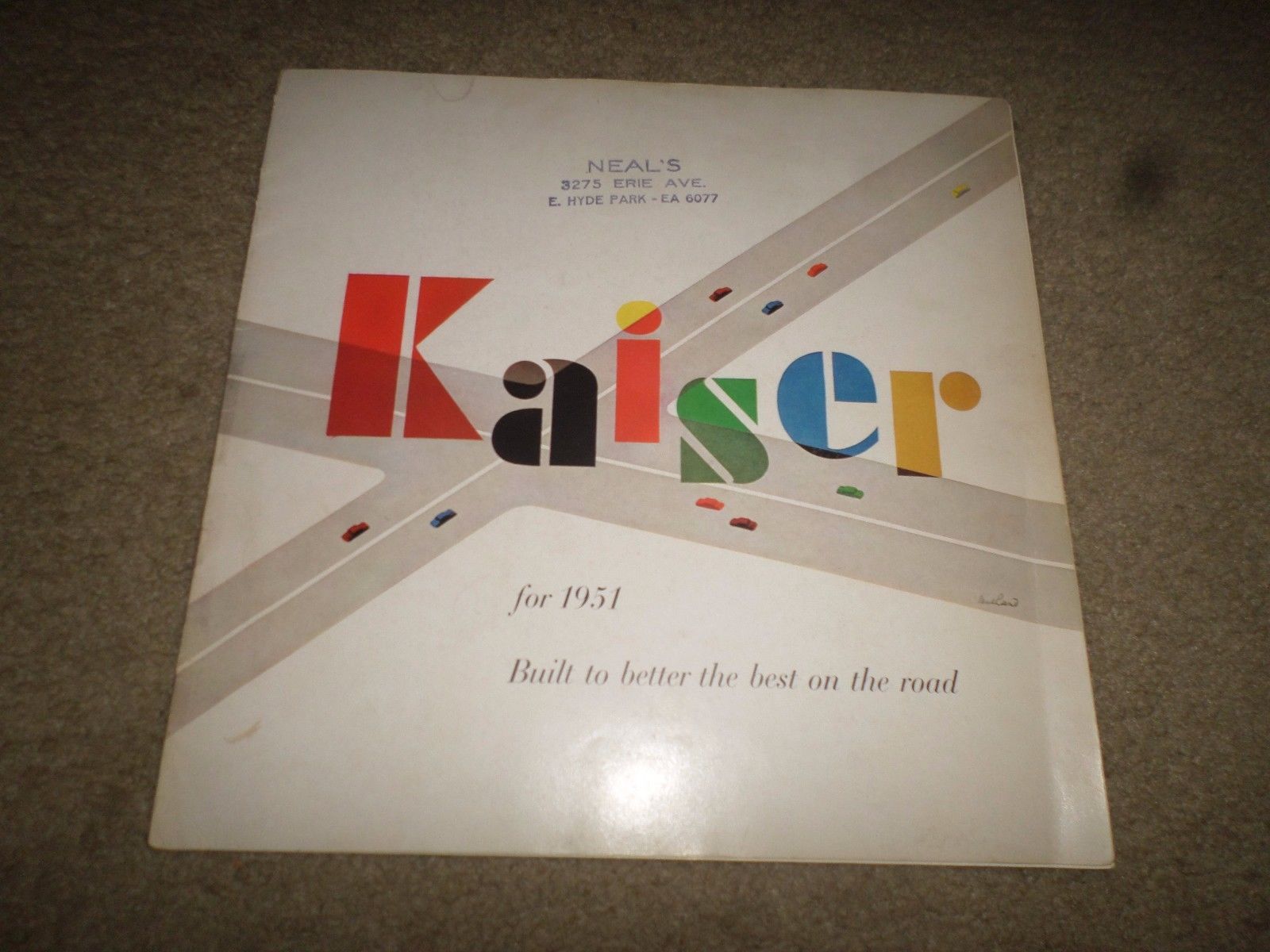 1951 Kaiser Car Dealer Sales Brochure -- Antique Price Guide Details Page