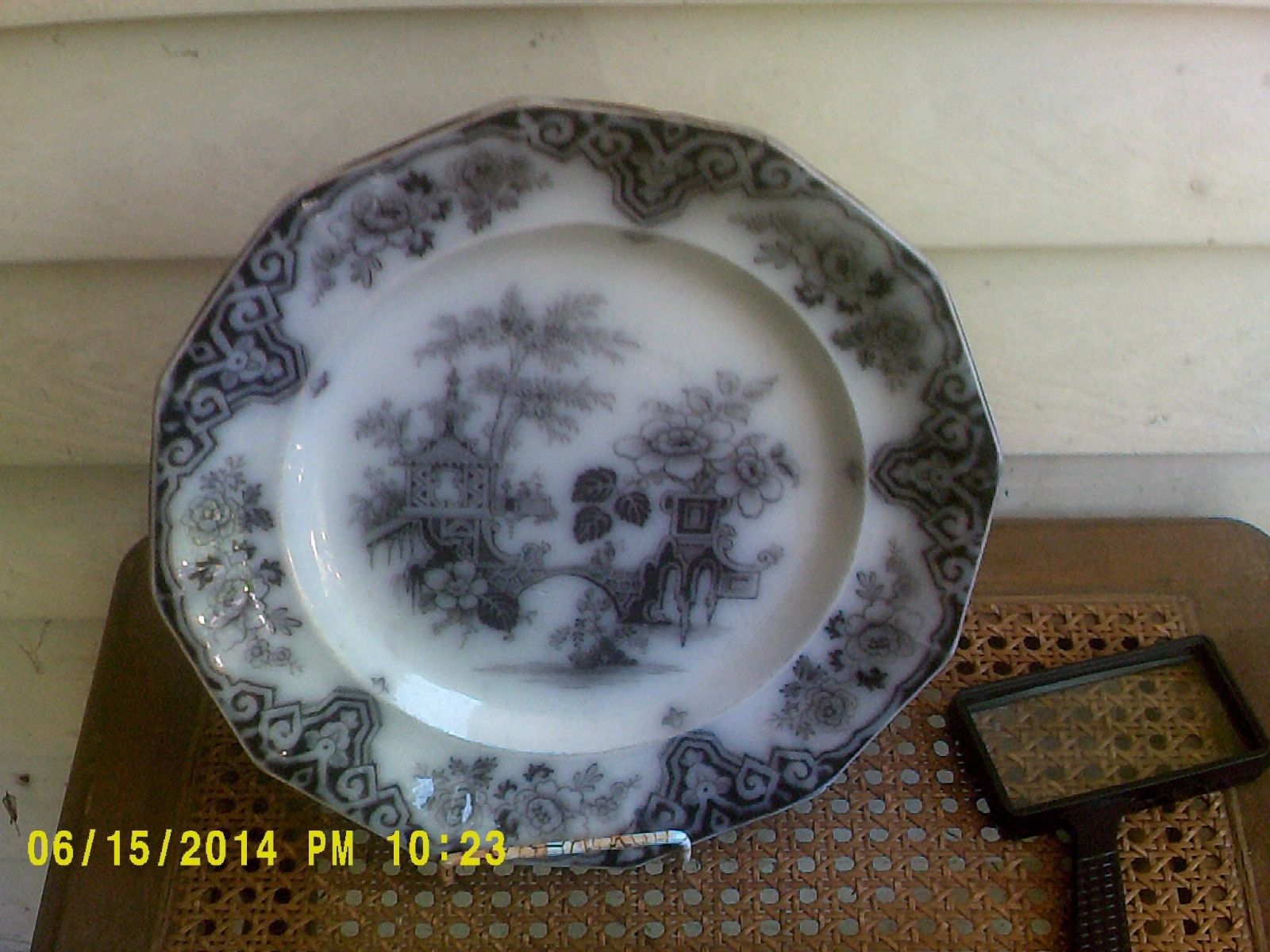 JAMES EDWARDS IRONSTONE 10 1/4 INCH PLATE IN THE BOCHARA PATTERN ...