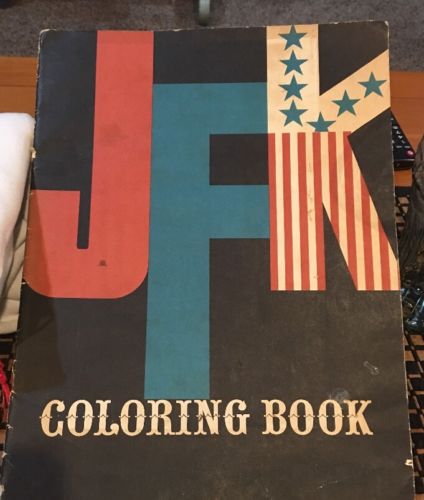 Vintage JFK Coloring Book 1962 -- Antique Price Guide Details Page