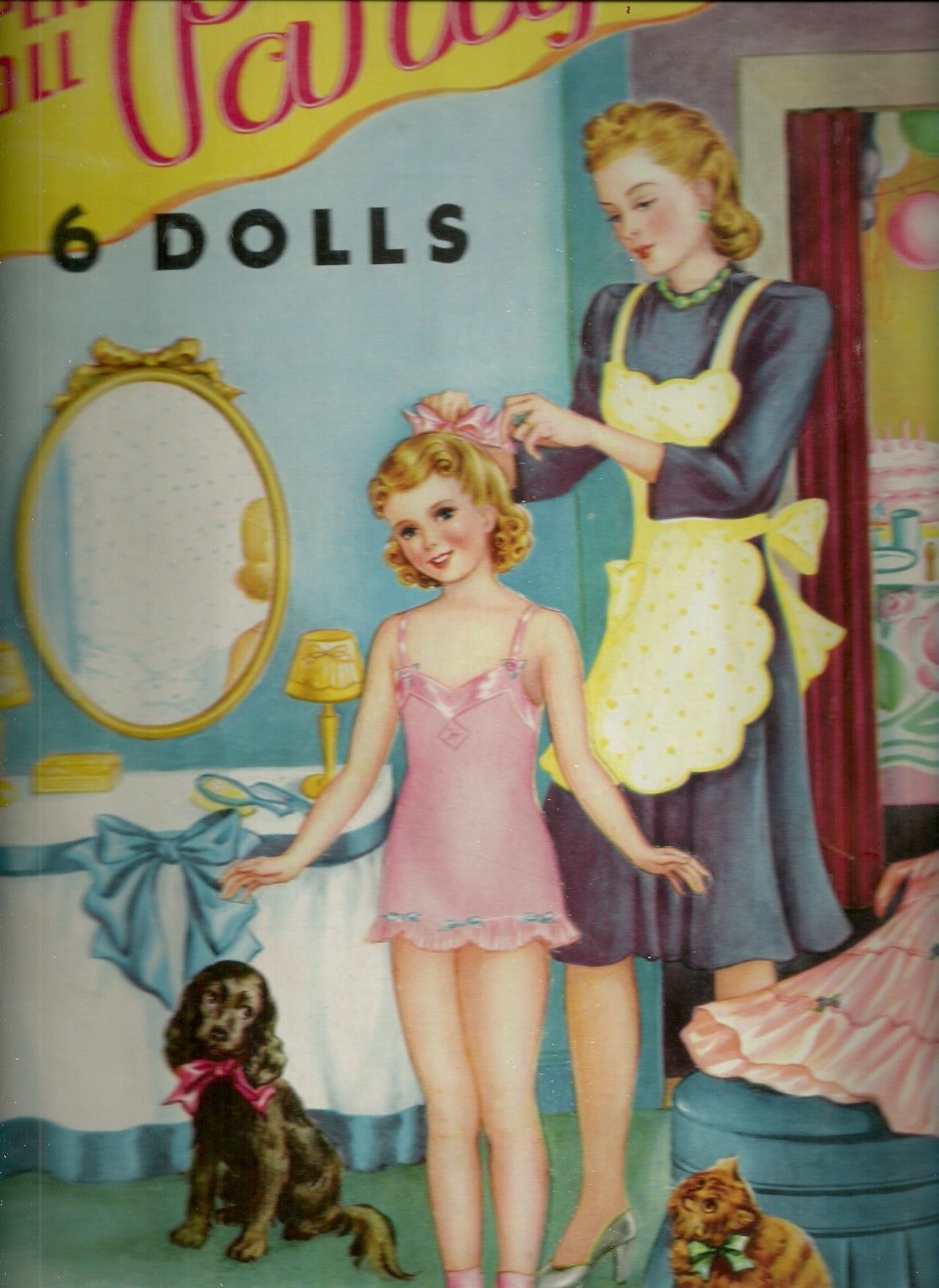 Paper Doll Party 1944 Uncut Saalfield 2410 Antique Price Guide