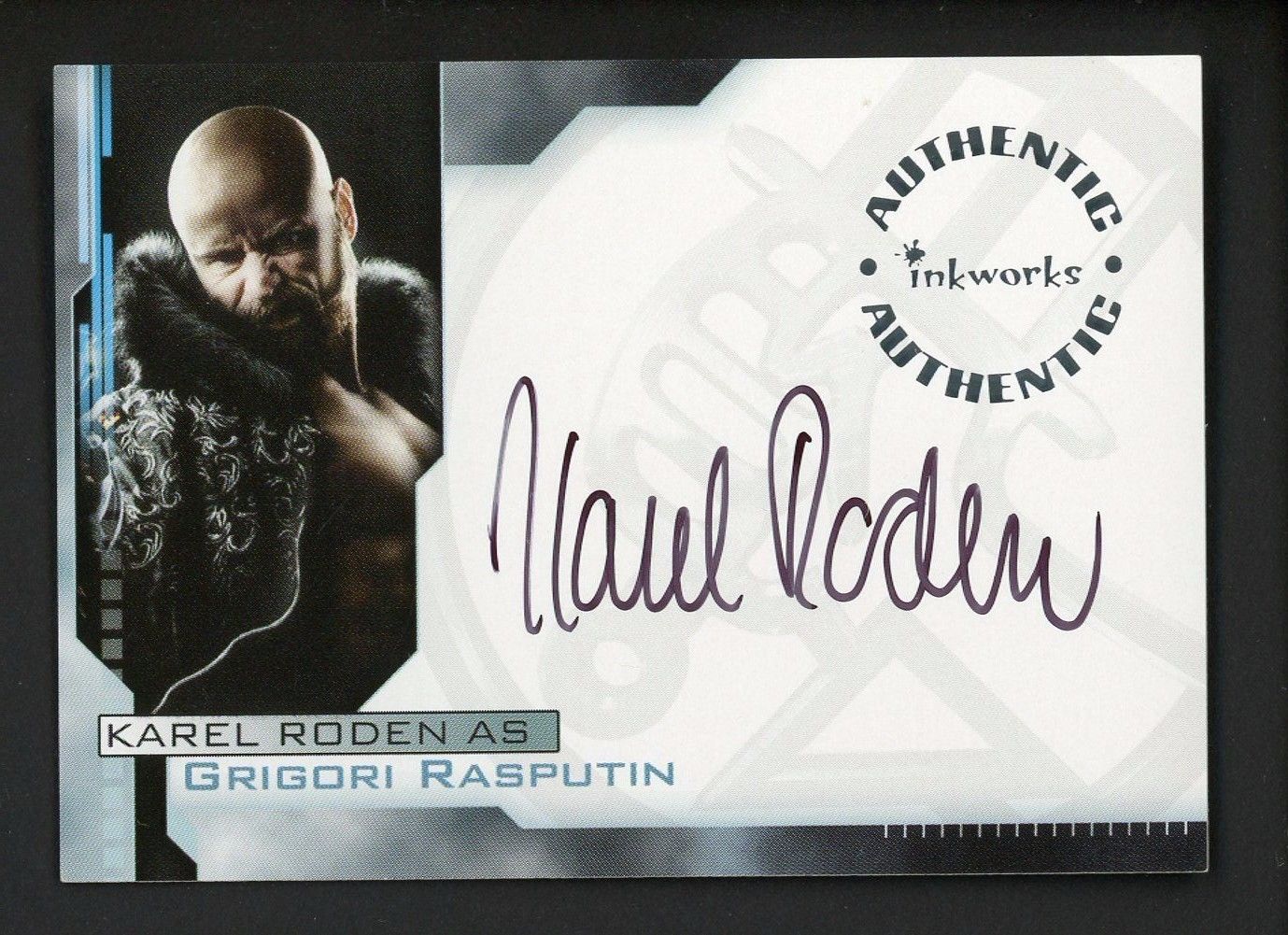 2004 INKworks Authentic HellBoy Karel Roden as Grigori Rasputin Signed ...