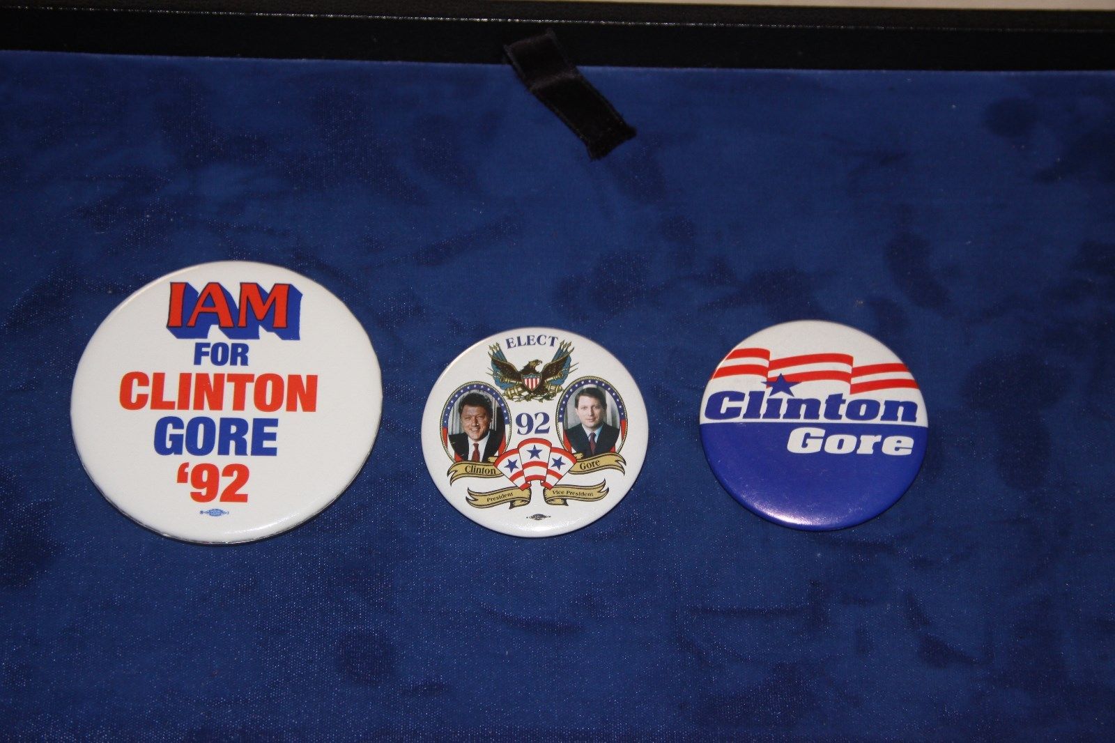 Campaign Button Lot of 3 Bill Clinton & Al Gore US President 1992 ...