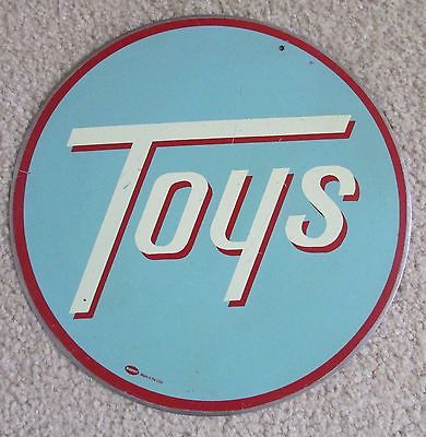 Vintage Metal Mummert Sign Co. "Toys" Metal sign. Good Condtion ...