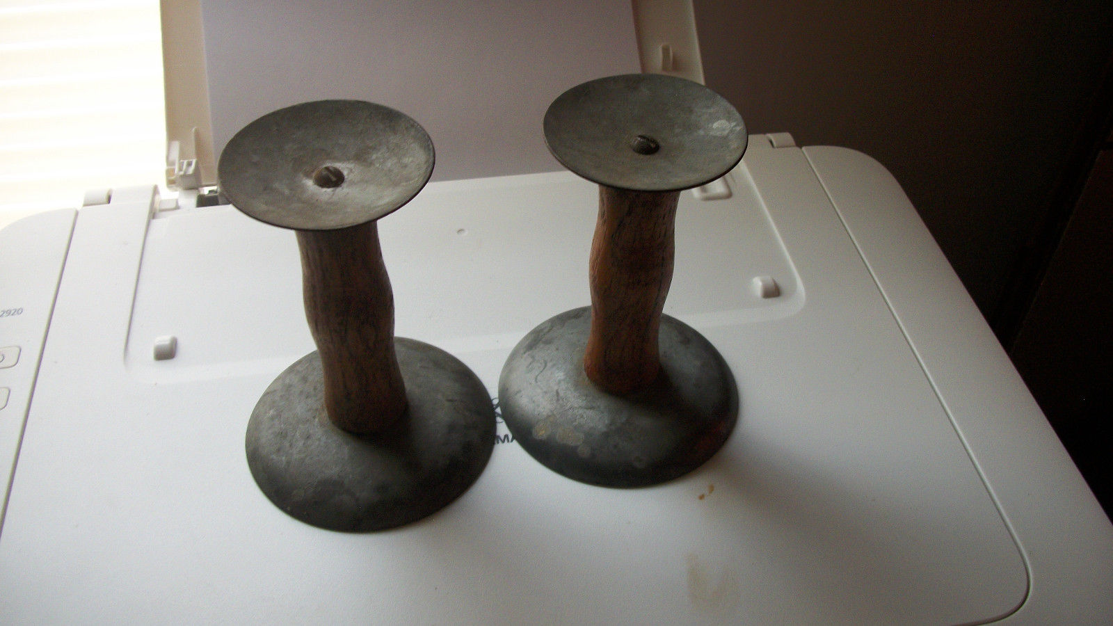 2 ANTIQUE BUTCHERING TOOLS HOG SCRAPER GOOD USED BY EARLY PIG SLAUGHTER ...