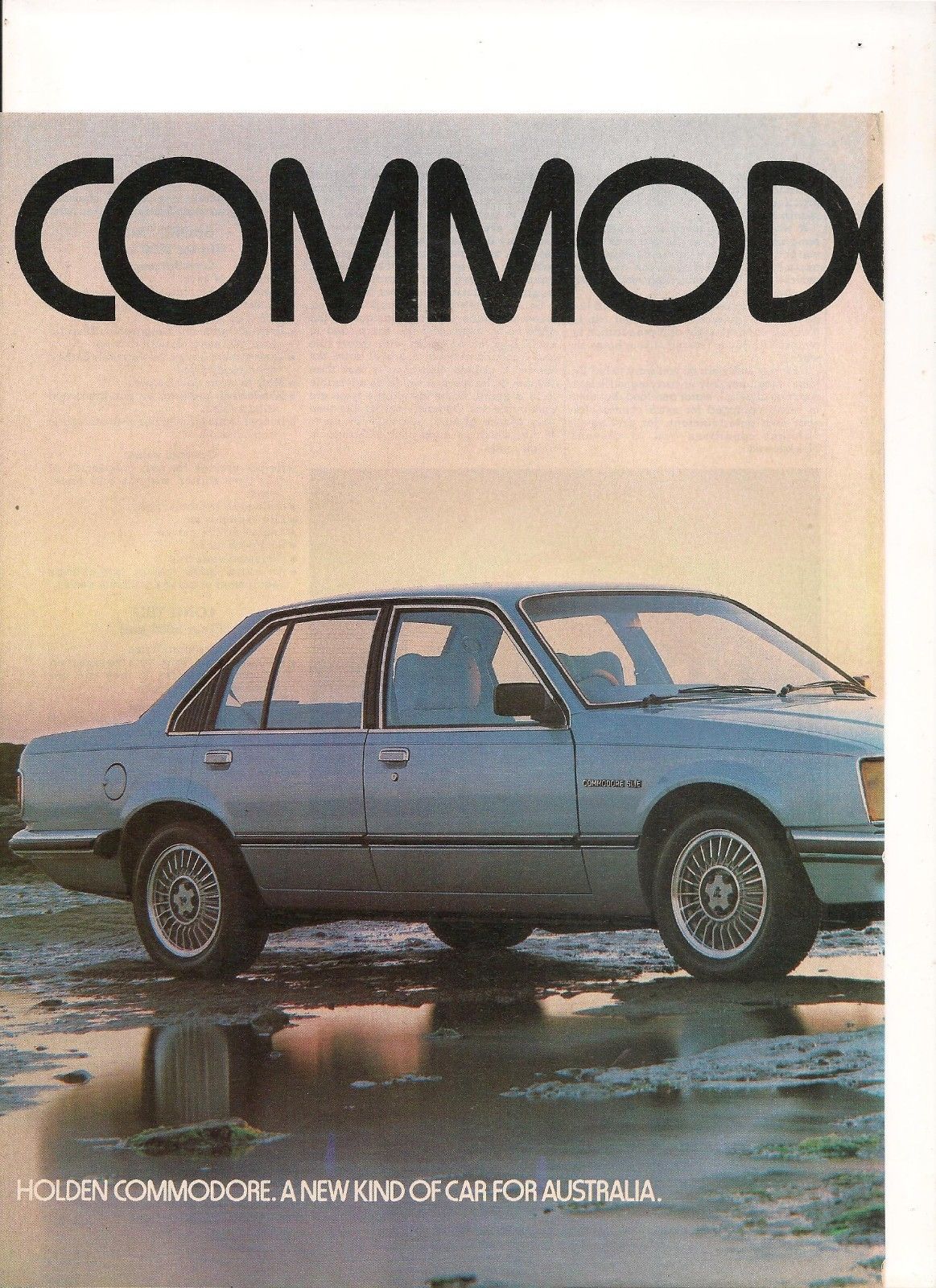 ORIGINAL VINTAGE 1979 VB HOLDEN COMMODORE AUSTRALIAN 2 PAGE COLOR ...