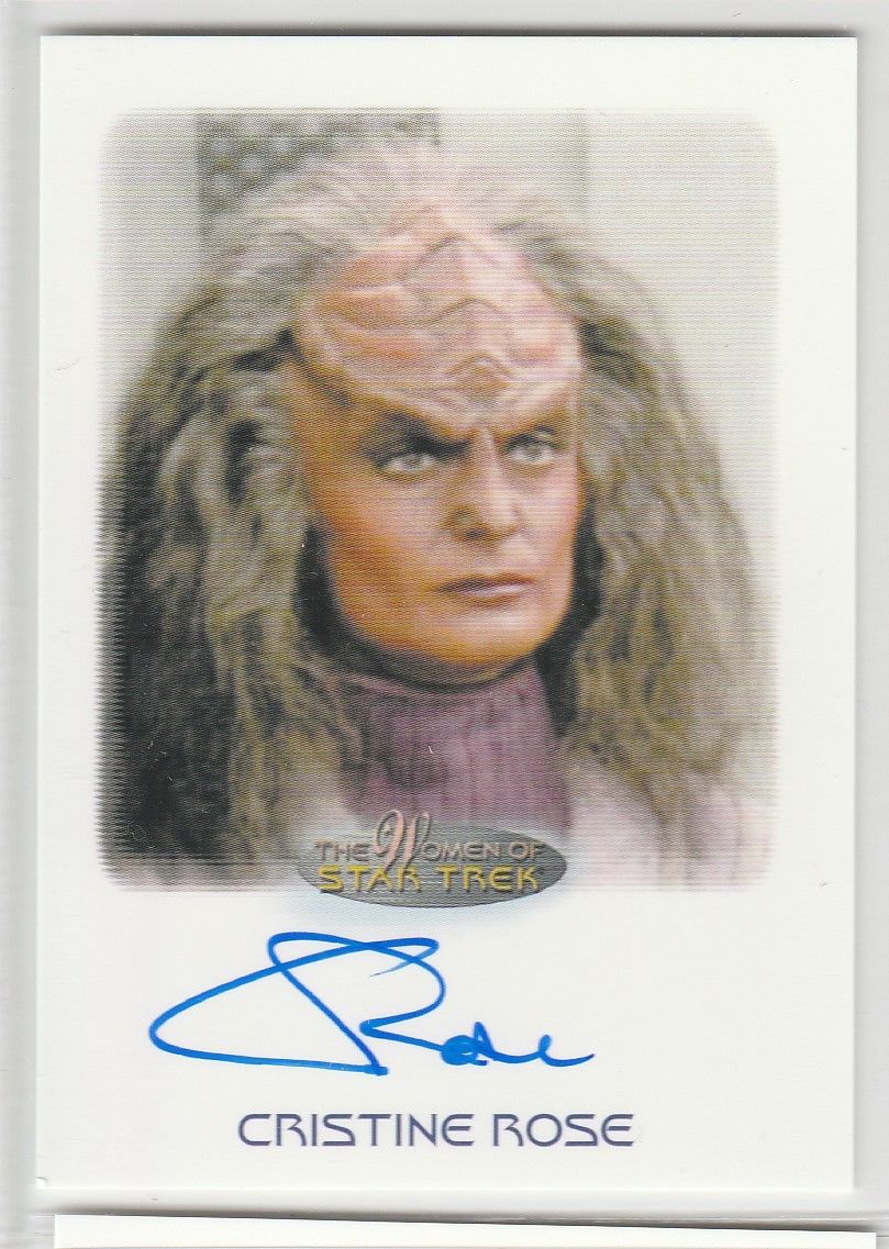 WOMEN OF STAR TREK 50TH ANNIVERSARY AUTOGRAPH Cristine Rose as Gi''ral ...