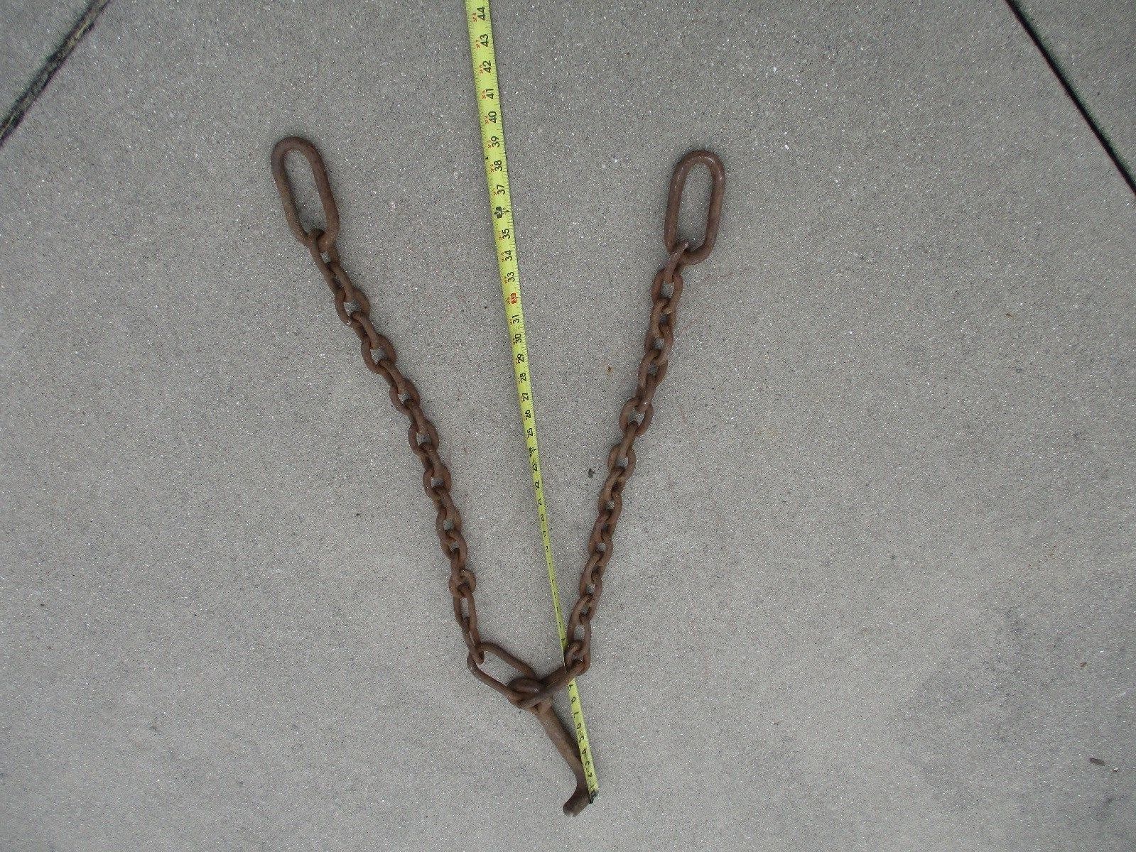 Vintage Blacksmith Hand Forged Great LOOK AT Hook And Large Rings On ...