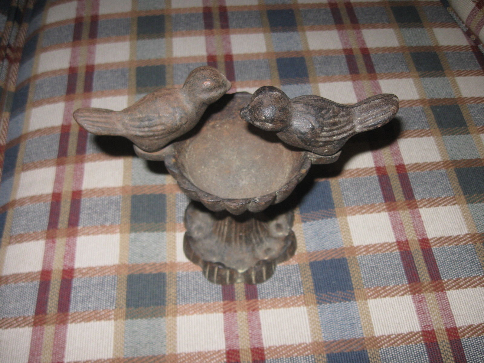 Cast Iron Bird Bath with Birds, Nice Patina -- Antique Price Guide ...