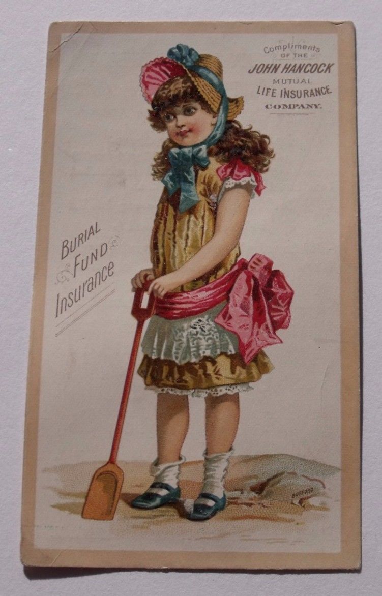Vintage John Hancock Mutual Life Insurance Co. Trade Card -- Antique ...