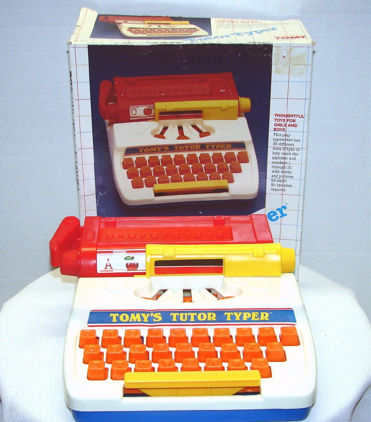 Vintage Tomy Tutor Toy Typewriter -- Antique Price Guide Details Page