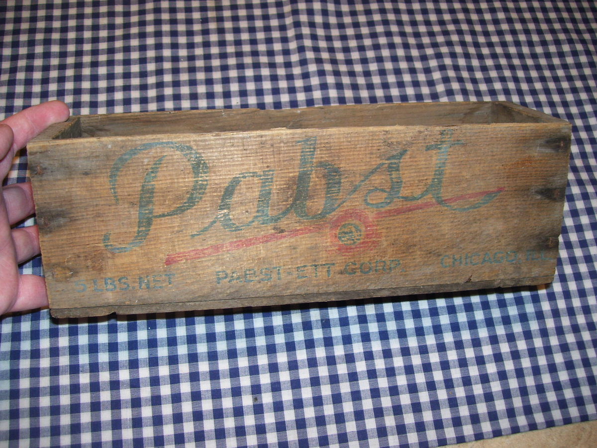 Antique Pabst Wood 5 Pound Cheese Box Primitive -- Antique Price Guide ...