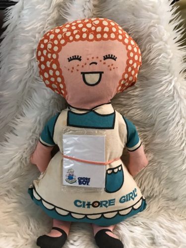Vintage Chore Boy GIRL Advertising Figure for Chore Boy Scrubbers Plush ...