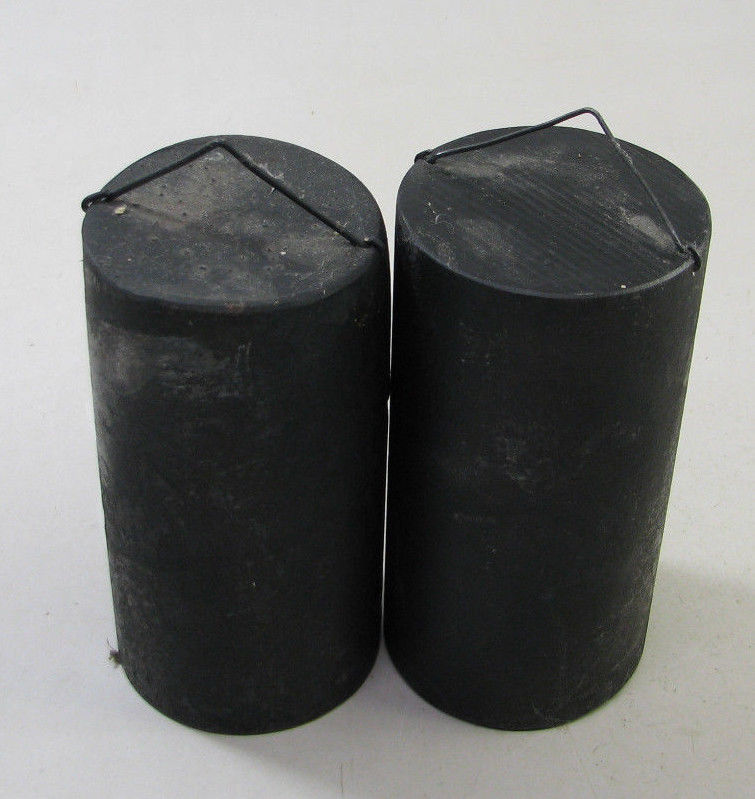 PAIR OF ANTIQUE TRIPLE DECKER WEIGHT DRIVEN CLOCK WEIGHTS PARTS ...