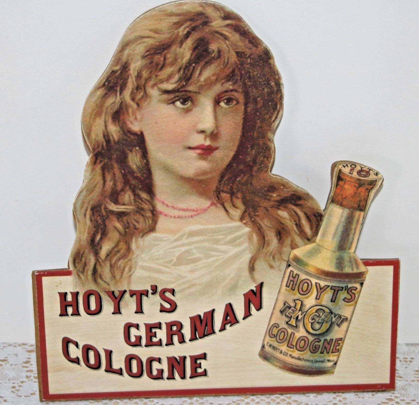 Perfume Old Fashioned German Cologne Ad Girl Hoyt''s Vintage Repro ...