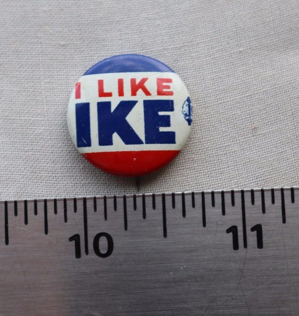 I Like Ike Campaign Button -- Antique Price Guide Details Page