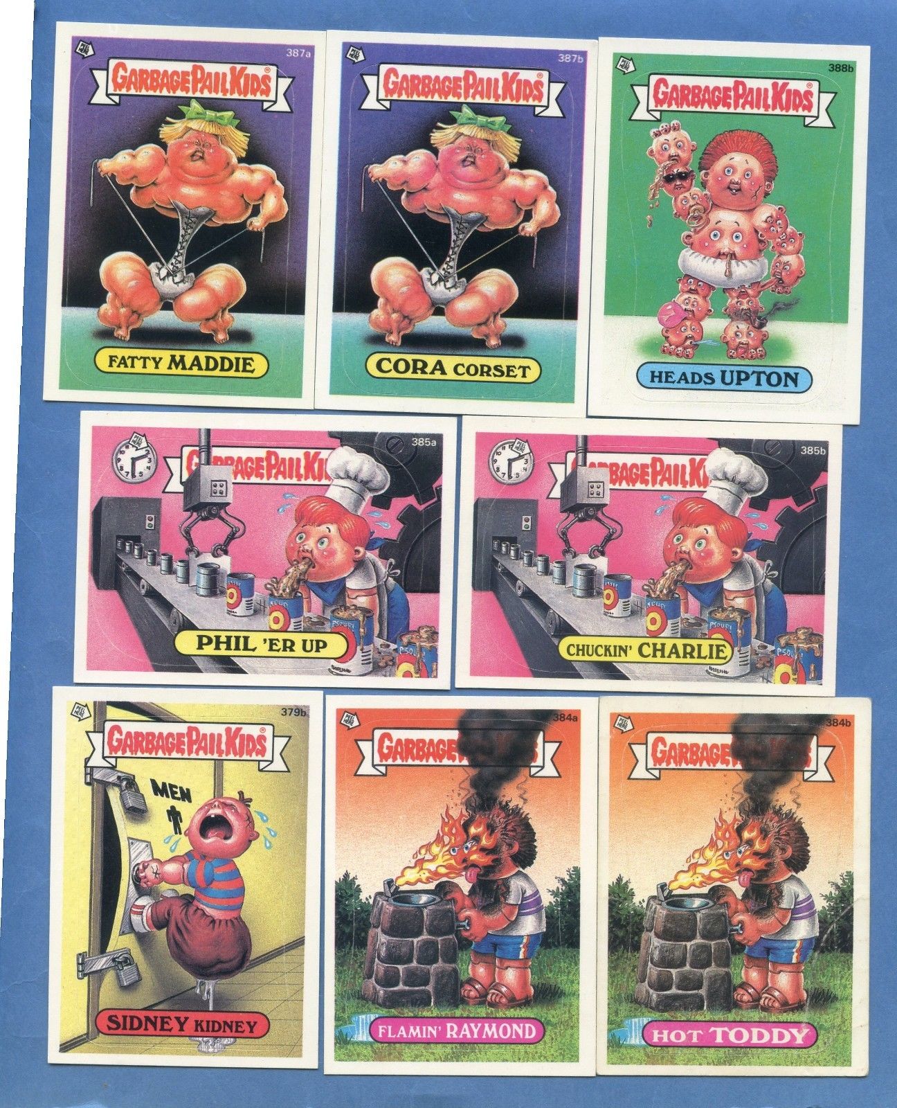 8 pack fresh die cut Garbage Pail Kids cards, all different, see card ...