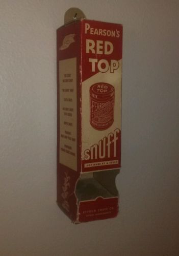 VTG.BYFIELD SNUFF CO.,PEARSON''S RED TOP SNUFF, STORE, WALL CAN DISPLAY ...