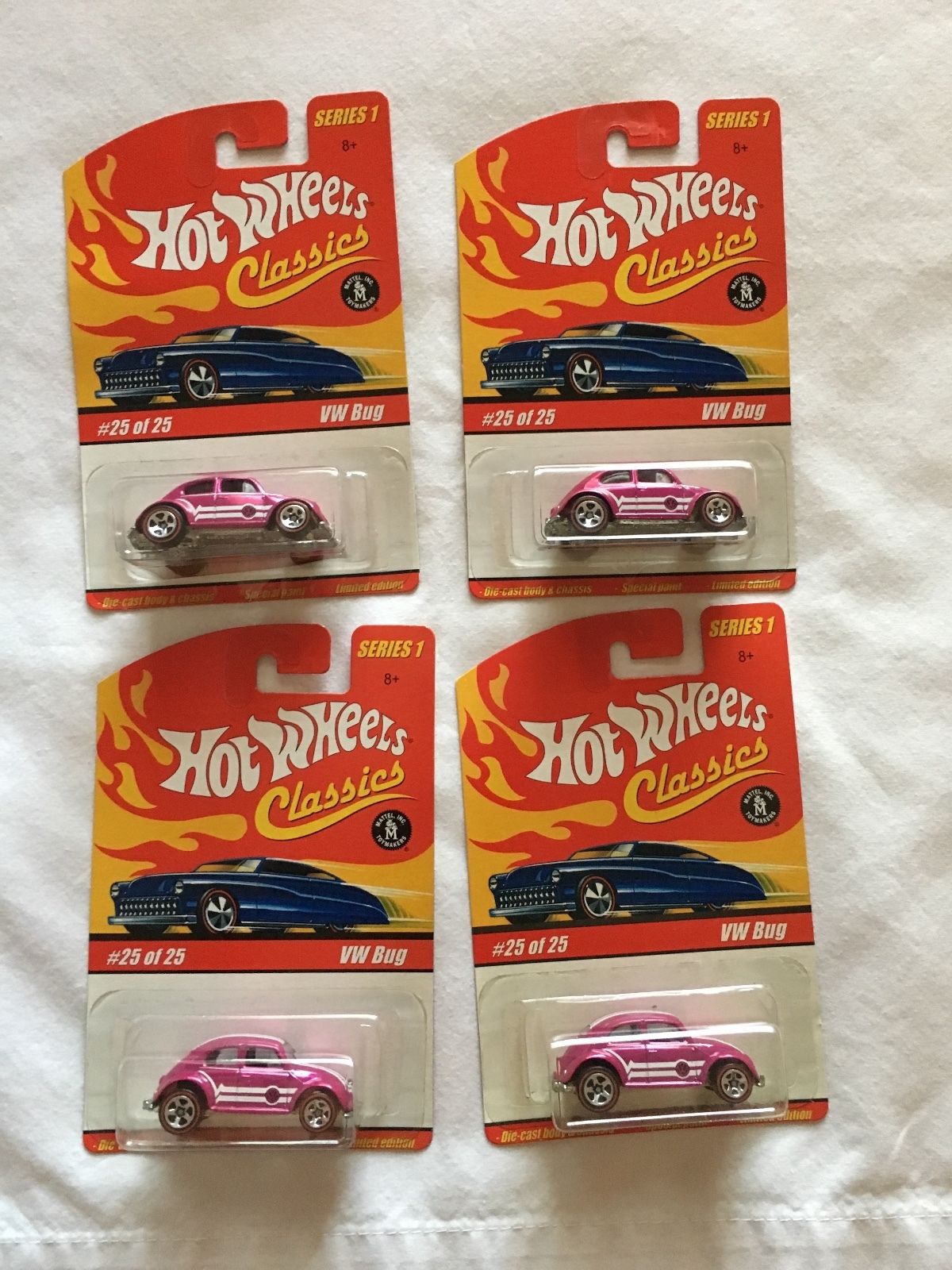Volkswagen Hot Wheels Classics VW BUG Pink SET #25 of 25 limited ...