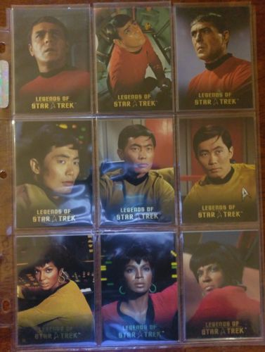 Legends Of Star Trek Cards Scotty Sulu And Uhura 9 Card Set L1 L9 0860 Legends Of Star Trek Cards Scotty Sulu And Uhura 9 Card Set L1 L9 0860