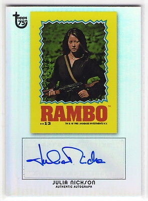 Topps 75th Rambo First Blood Julia Nickson as Co Bao Rainbow Foil ...