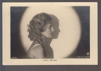 Old Postcard Photo Actress Lilian Harvey Full Moon Posing -- Antique ...