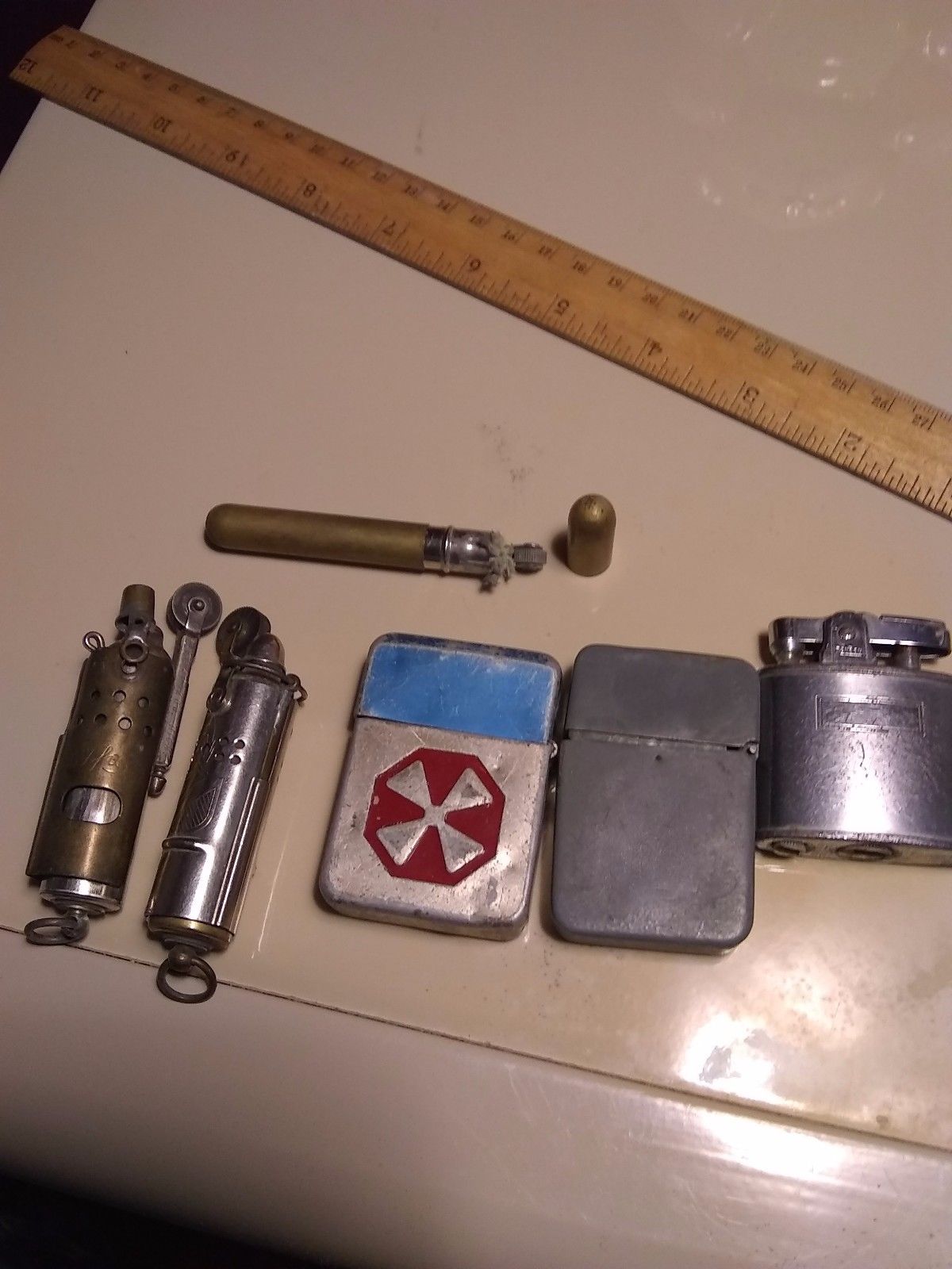 Antique Lighters Collectibles Various Sizes Names Lot 6 Antique Antique Lighters Collectibles Various Sizes Names Lot 6 Antique