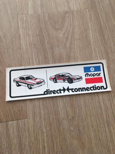 VINTAGE MOPAR DIRECT CONNECTION RACE DECAL -- Antique Price Guide ...