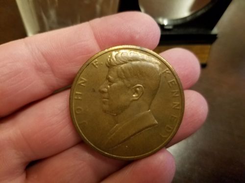 JOHN F KENNEDY JFK Inaugurated President Copper Coin Token January 20 ...